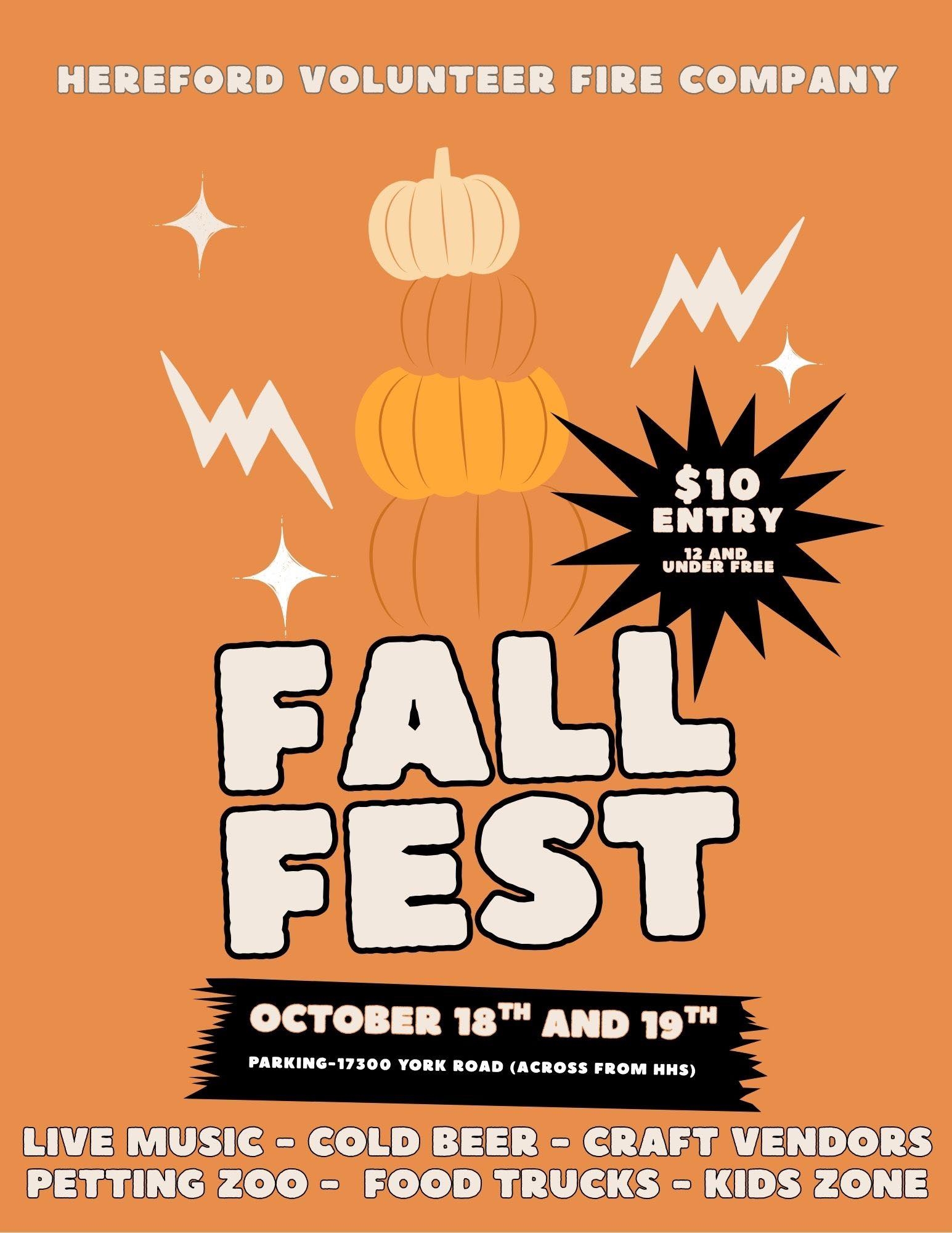 Fall Festival 2025 - Vendor Application - Hereford Volunteer Fire Company